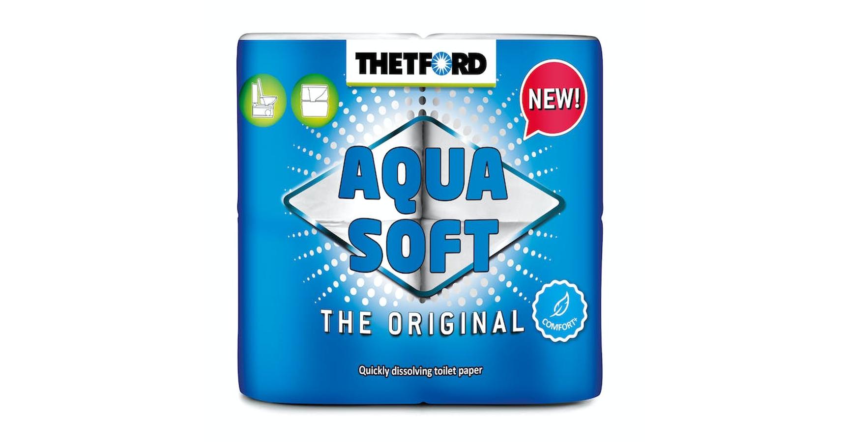 Aqua Soft gyorsan lebomló toalettpapír vegyi vécékbe